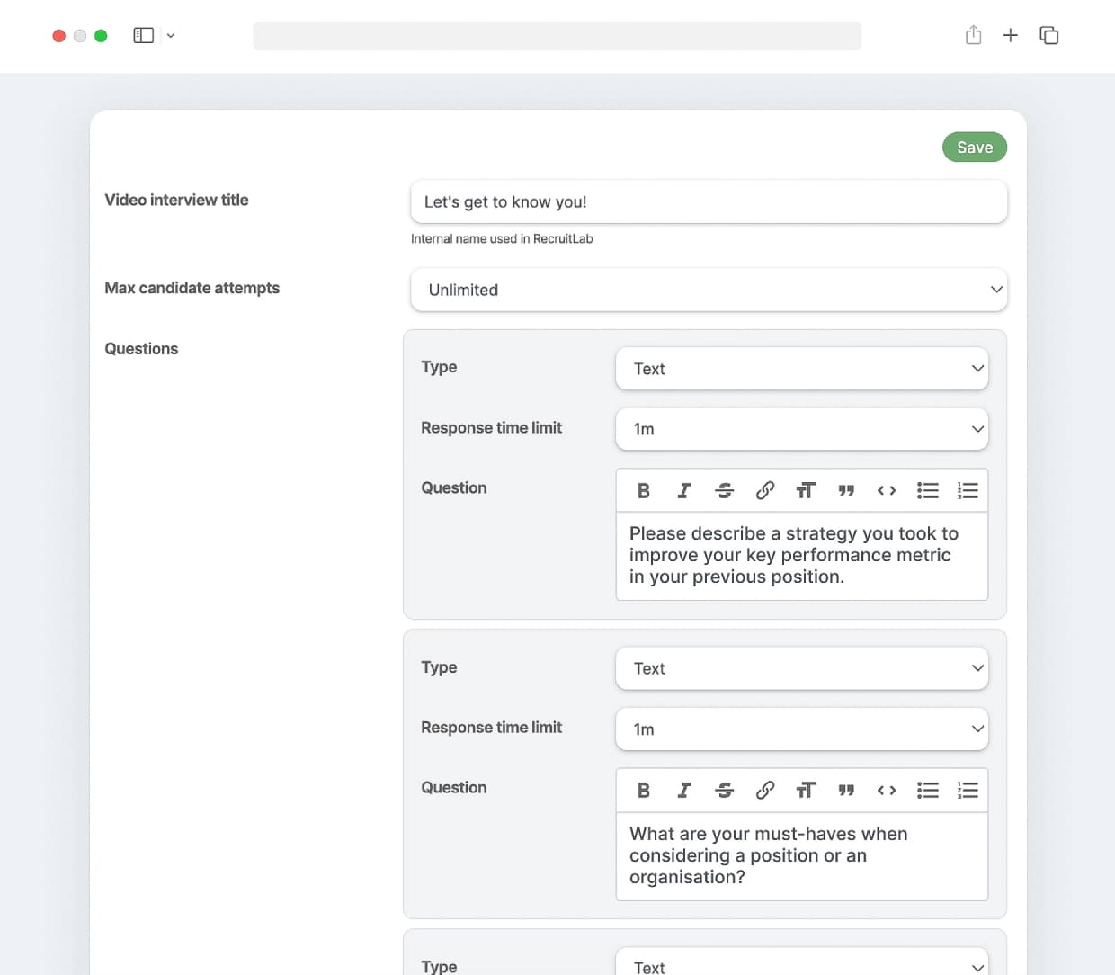 Flexible Asynchronous Video Interview Software | Teamdash