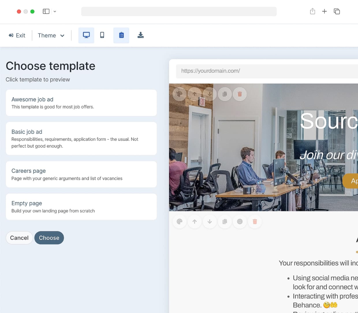 Easy Career Site Builder Tool for Recruiters