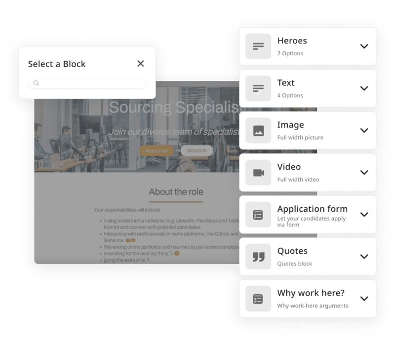 Easy Career Site Builder Tool for Recruiters
