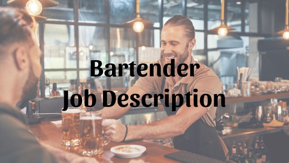 Bartender job description