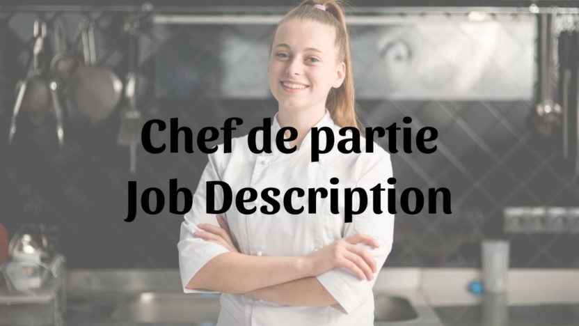 Chef de partie job description