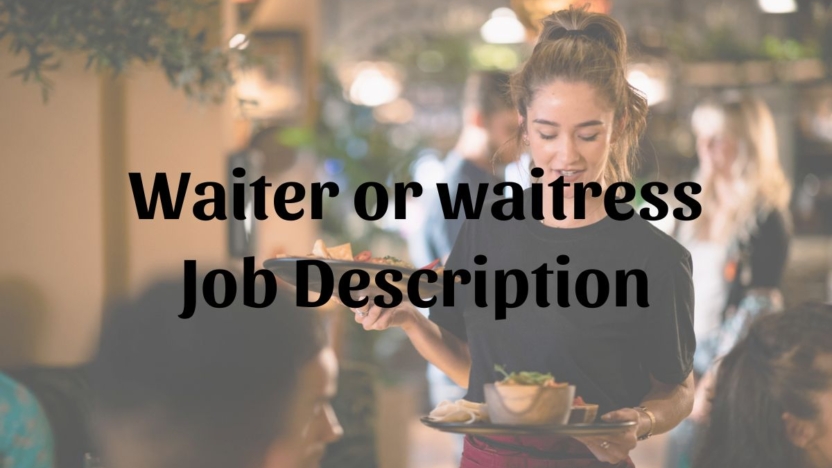 Waiter or waitress job description