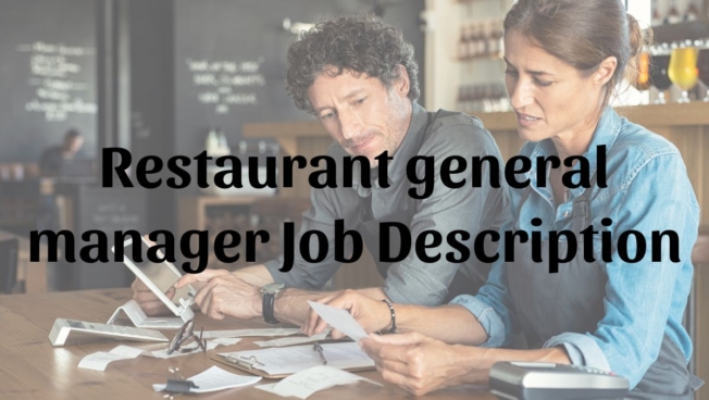 Restaurant general manager job description