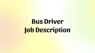 Bus Driver Job Description Template
