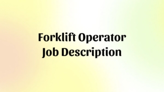 Forklift Operator Job Description Template