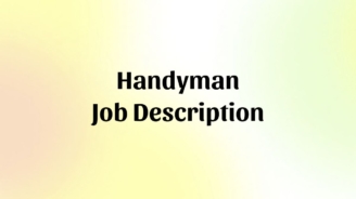 Handyman Job Description Template